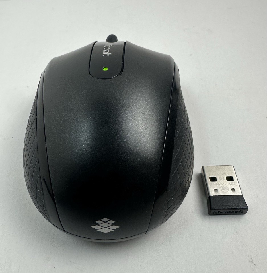 Microsoft Wireless Mobile Mouse 4000 Model 1383 W/ Dongle ( No Battery ...
