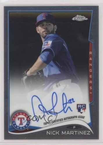 2014 Topps Chrome Rookie Auto Nick Martinez #NM Auto RC | eBay