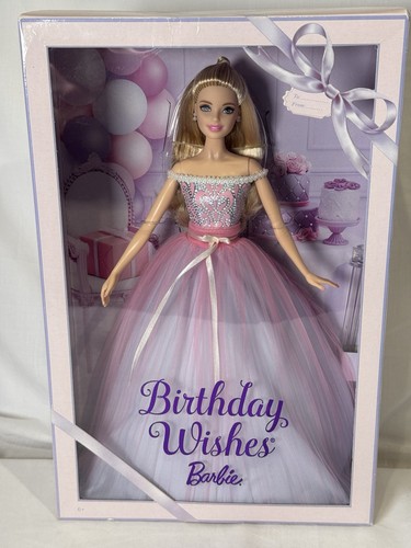 2016 Birthday Wishes Barbie Doll DVP49 Mattel Pink Label NRFB Box | eBay