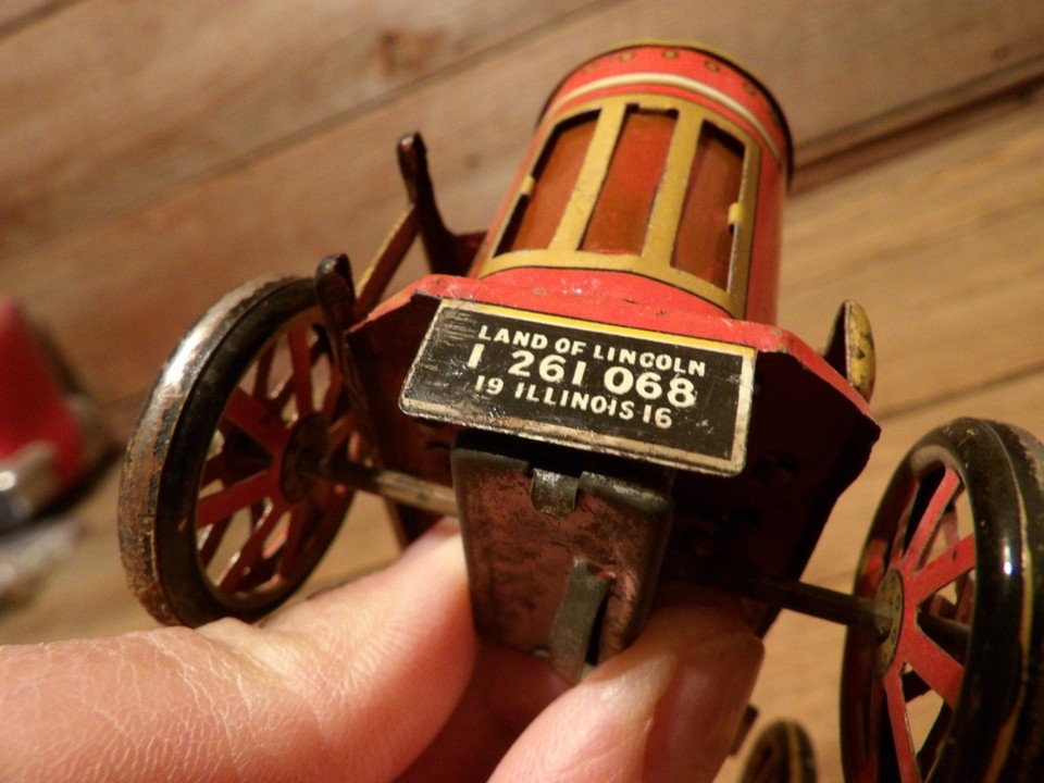 Vintage 1916 LINEMAR Toys Japan Tin Friction Chicago Fire Dept Steam ...