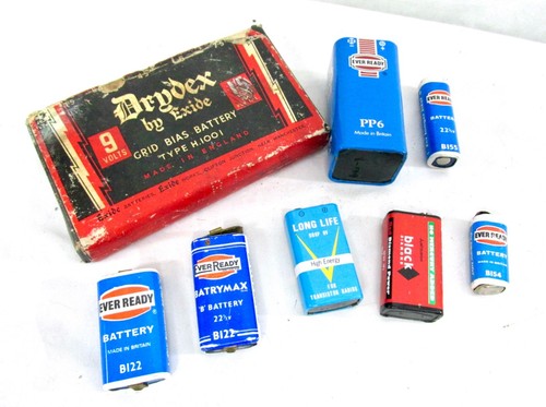 Vtg Radio, Battery PP9, PP6, B122, 154, H1001, 8 PCS JOB LOT | eBay