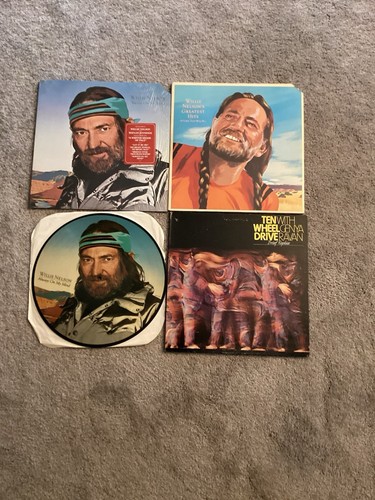 WILLIE NELSON PICTURE DISK! PLUS 2 Vinyls AND TEN WHEEL DRIVE WITH ...