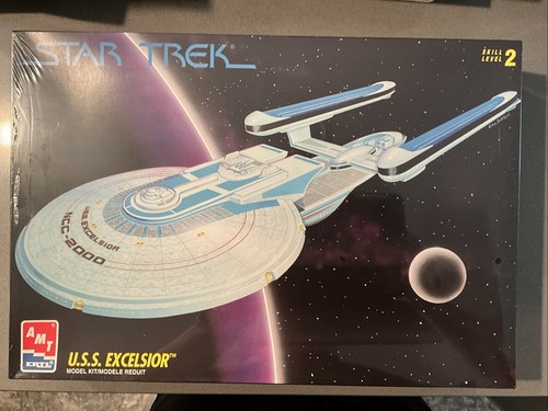 AMT Star Trek USS Excelsior Model Kit 6630 1994 OPEN BOX - RARE | eBay