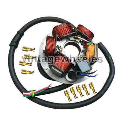 Vespa PL170/PK50 / S / XL/ XL2/ V50/ PV Statore Bobina Targa con Nero ...