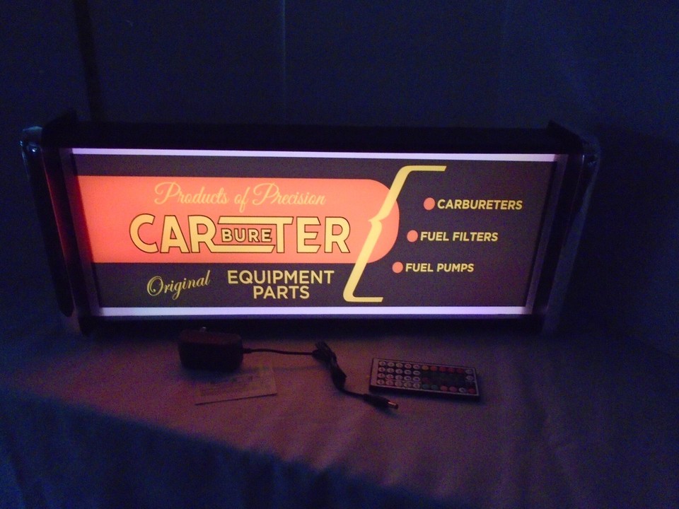 Carter Carbureter LED Display lighted sign lightbox Wall Hanging Light ...