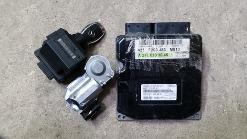 Mercedes W203 ECU Engine Control Unit Full Set A 2711532591 5WK90590 ...