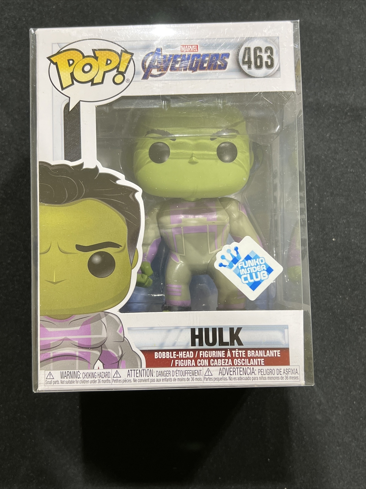 Funko Pop! Marvel Avengers Hulk #463 Funko Insider Club Exclusive | eBay