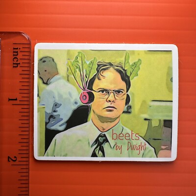 Dwight Schrute The Office Sticker Laptop Beets By Dwight Dunder Mifflin ...