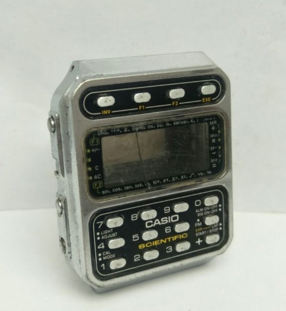 Vintage 1983 Casio 197 Cfx-200 Scientific Calculator Watch Works Great ...