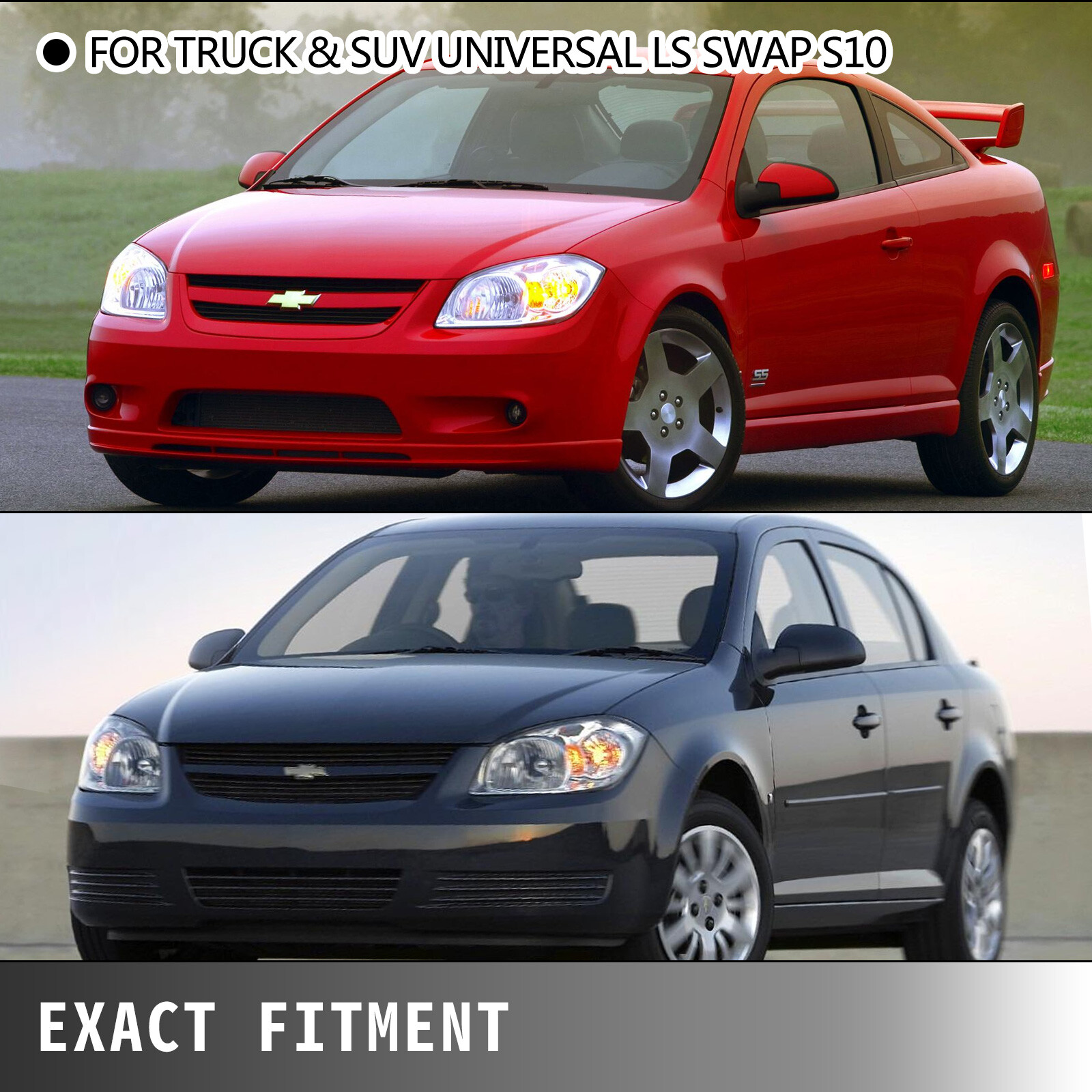 Swap S10 Conversion Headers fit for Chevy LS1 LS2 LS3 LS6 LS9 LS10 ...