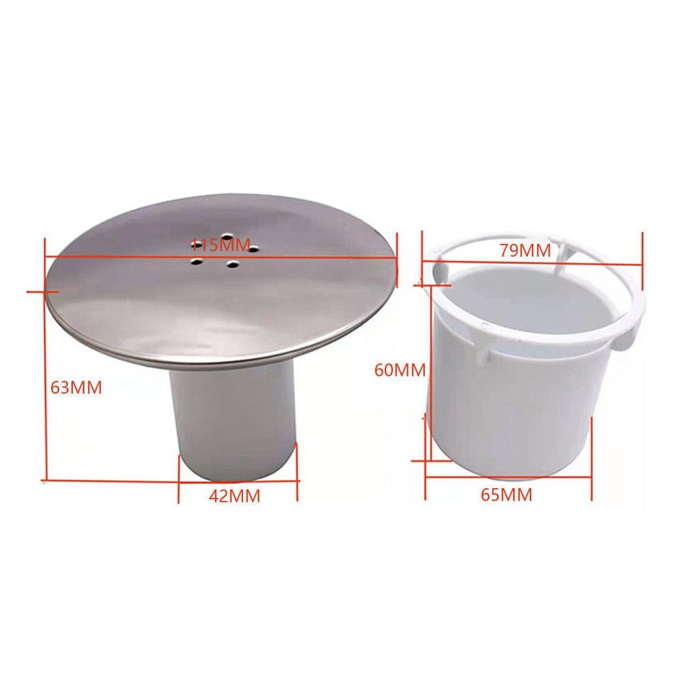 UK Shower Drain Trap Cover Shower Plughole Cover 115mm Plug Drain ...