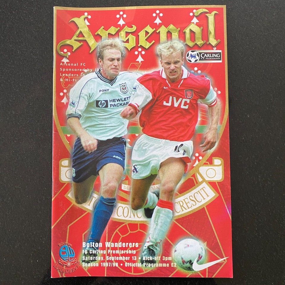 ARSENAL Football Programmes YOU CHOOSE 1993 96 97 98 99 2000 01 02 05 ...
