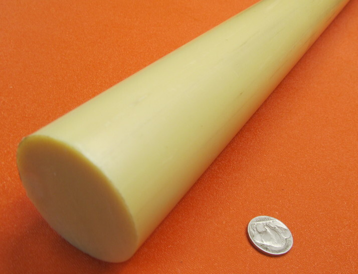 ABS Natural Round Rod, 2.00" Diameter x 60" Long | eBay