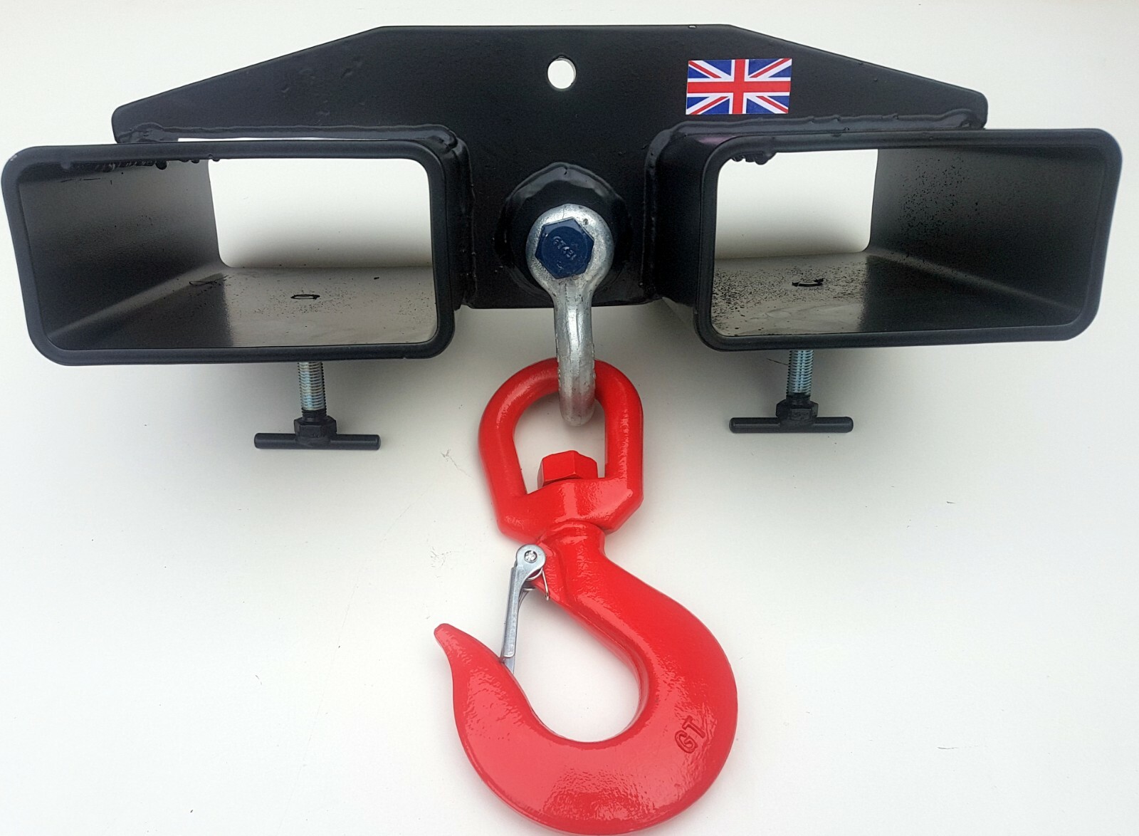 3 Tonne Forklift Lifting Hook Attachment 3000kg Telehandler Crane Jib ...