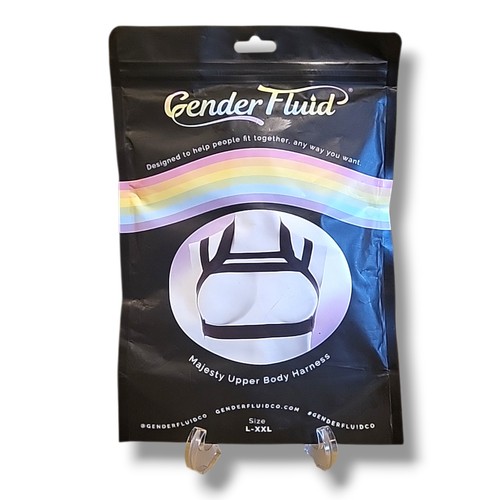 Gender Fluid Majesty Upper Body Harness Black Size L-XXL | eBay