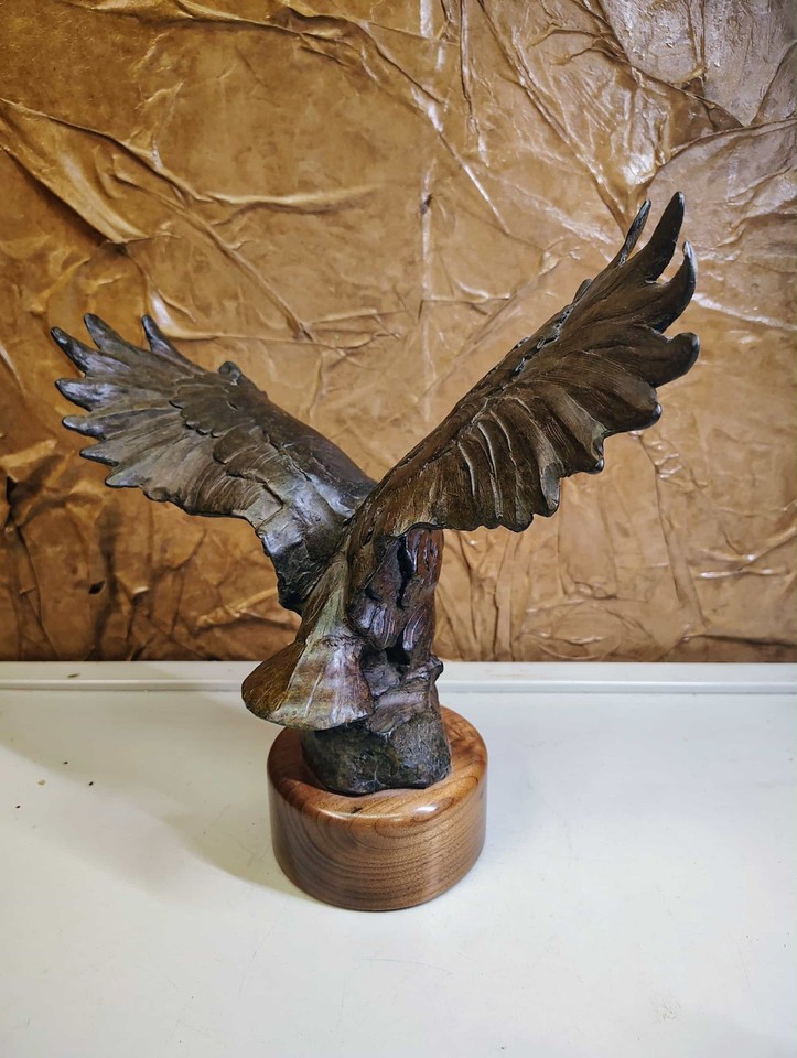 Sandy Scott Bronze Sculpture Presidential Eagle Ltd Edition Signed 6/ ...
