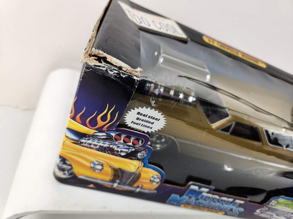 Funline Muscle Machines 1965 Chevelle Wagon Gold 1:18 Die Cast Chopped/Blown Vtg | eBay