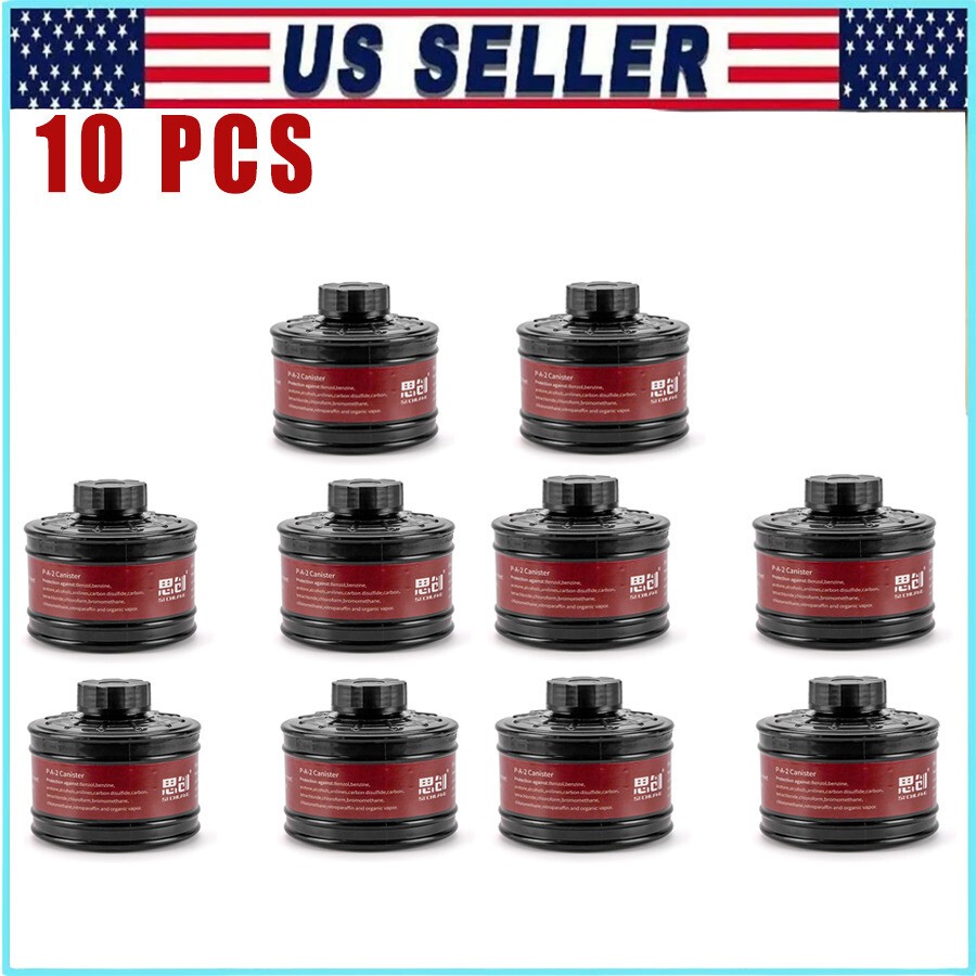 40mm Gas Mask Filters,Full Face Respirator Mask Cartridge Filters 1/2/4 ...