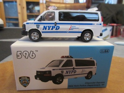 1:64 New York City Police Department NYPD 596 Chevy Express ESU Van ...