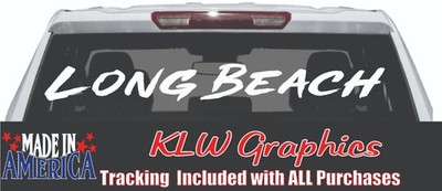 Long Beach Decal Sticker Car Diesel Truck Van Home West Cail State City ...