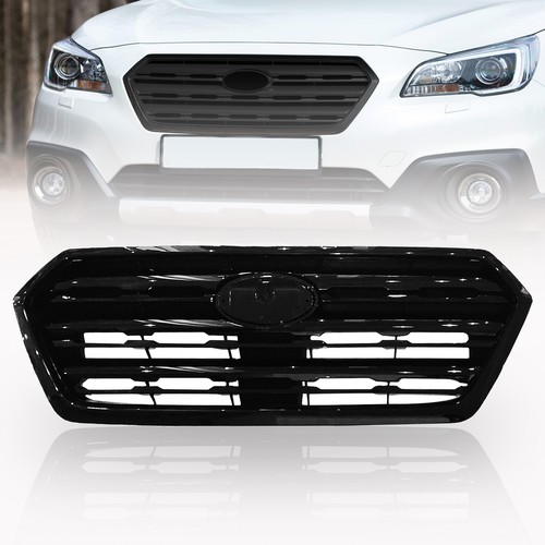 For 2015-2017 Subaru Outback Front Bumper Grill Grille All Glossy Black ...