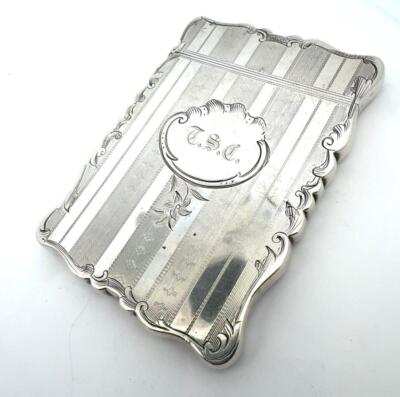 .925 Sterling Silver, Victorian Calling Card Case - 61.1 grams | eBay