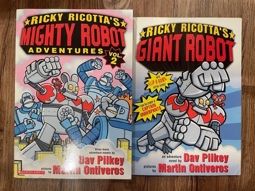 LOT OF 2 RICKY RICOTTA'S MIGHT ROBOT ADVENTURES BOOKS | eBay