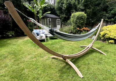 Luxurious La Siesta Paloma Olive Large Hammock On Wooden Stand | eBay UK