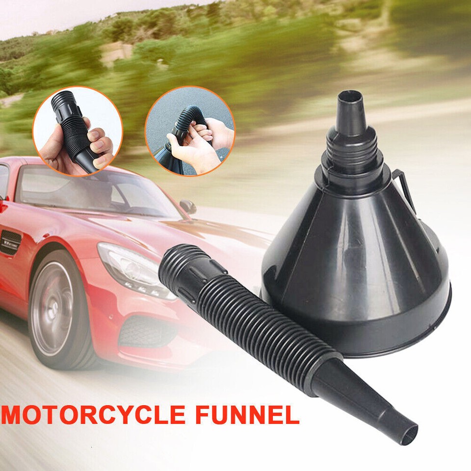 Automotive Car Motorcycle Boat Flexible Large Funnel Oil Water Gas Fuel ...