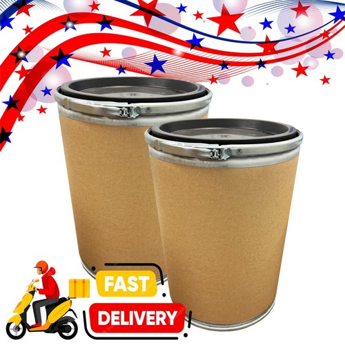 Strong Open Top Brown Cardboard Fibre Keg Barrel Drum With Lever Lock ...