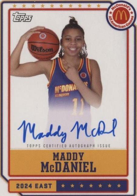 2024 Topps Chrome Mcdonald's All American - Event Autographs Maddy McDaniel #EA-MM (AU, RC) for ...