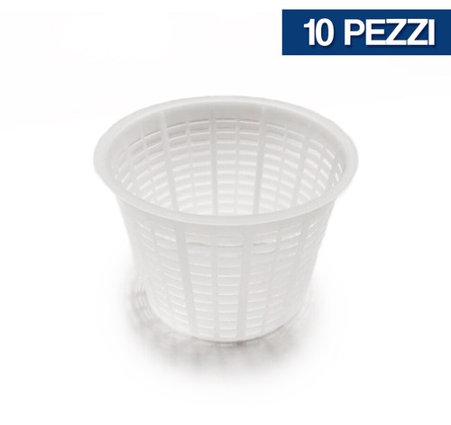 FUSCELLA FORMETTA IN PLASTICA PER RICOTTA FORMAGGIO GR 200/300 PZ 10 ...