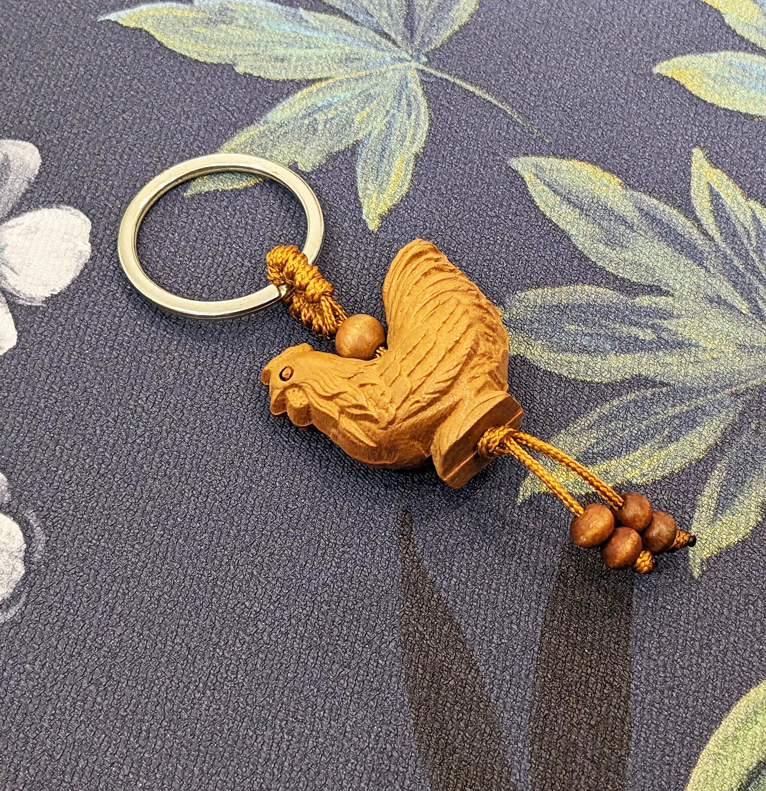 Chinese Zodiac Lunar New Year Hand Carved Mahogany Wood Keyring ...