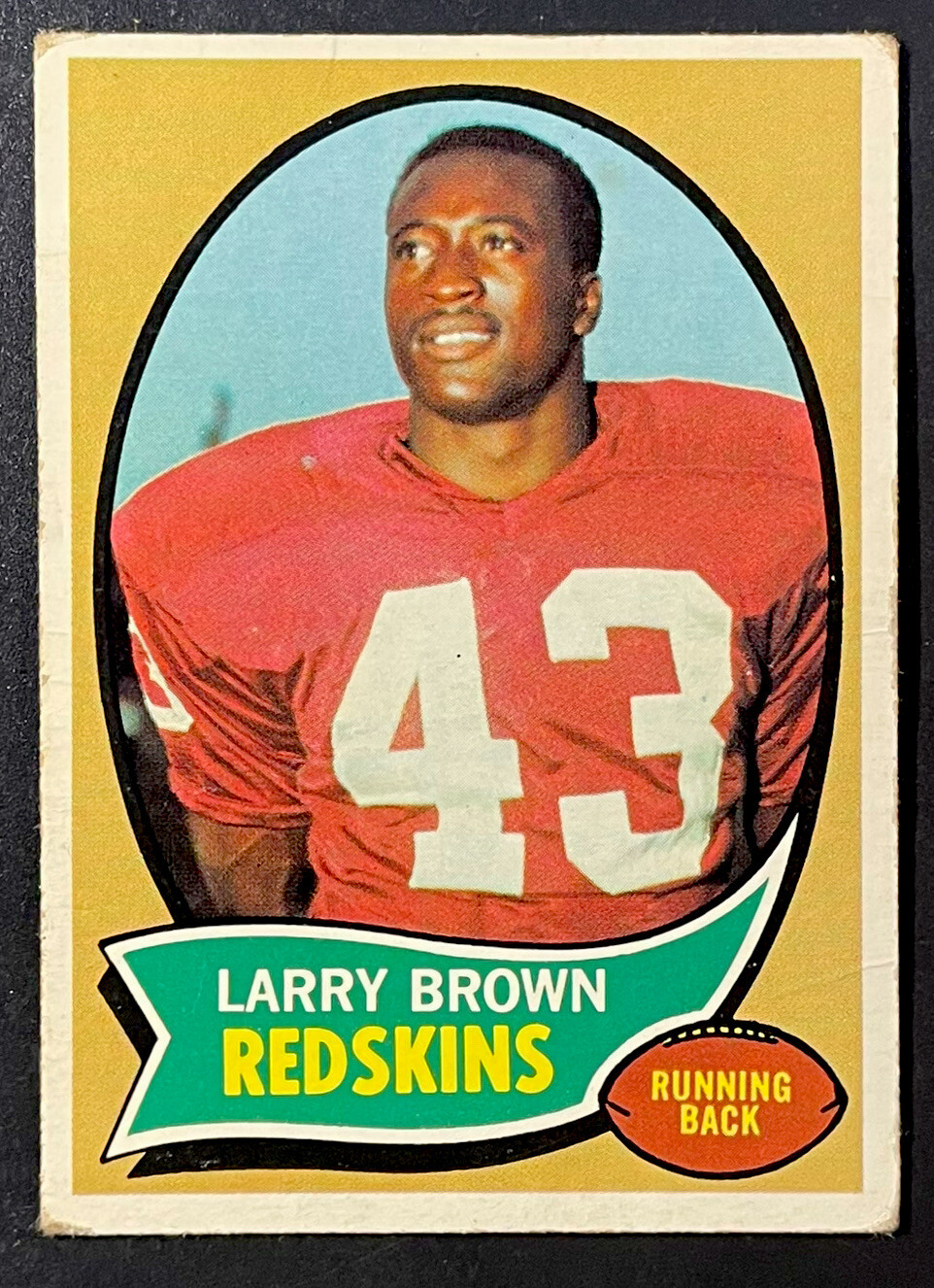 1970 Tops #24 Larry Brown RC Washington Redskins Vintage Rookie ...