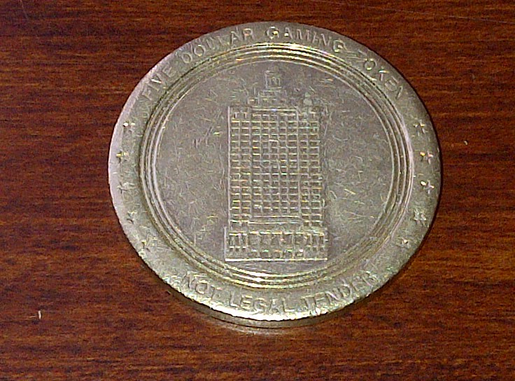 $5 Slot Gaming Token Coin Claridge Casino Hotel Atlantic City New ...
