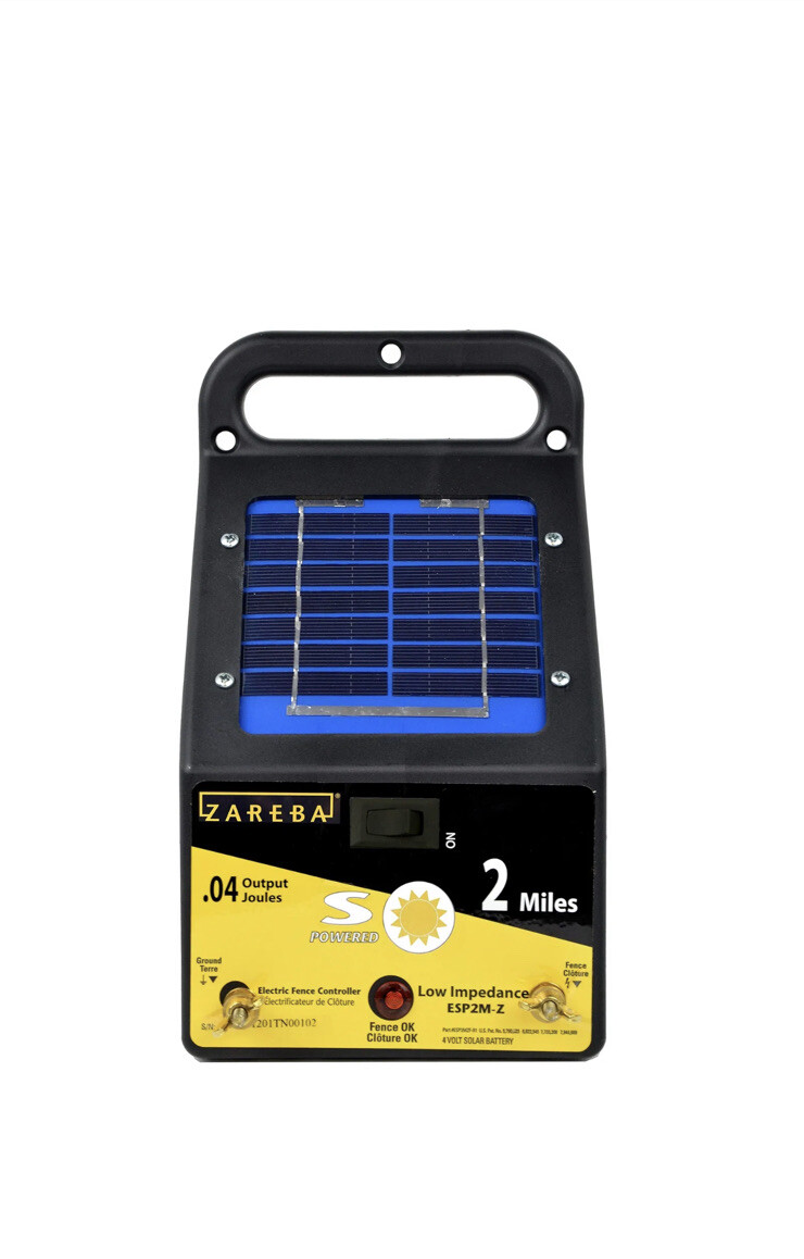 Zareba ESP2M-Z Solar Powered Low Impedance Electric Fence Charger - 2 ...