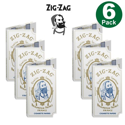 Zig Zag Original White Rolling Papers 6 Booklet (32 Paper Each) - Free ...