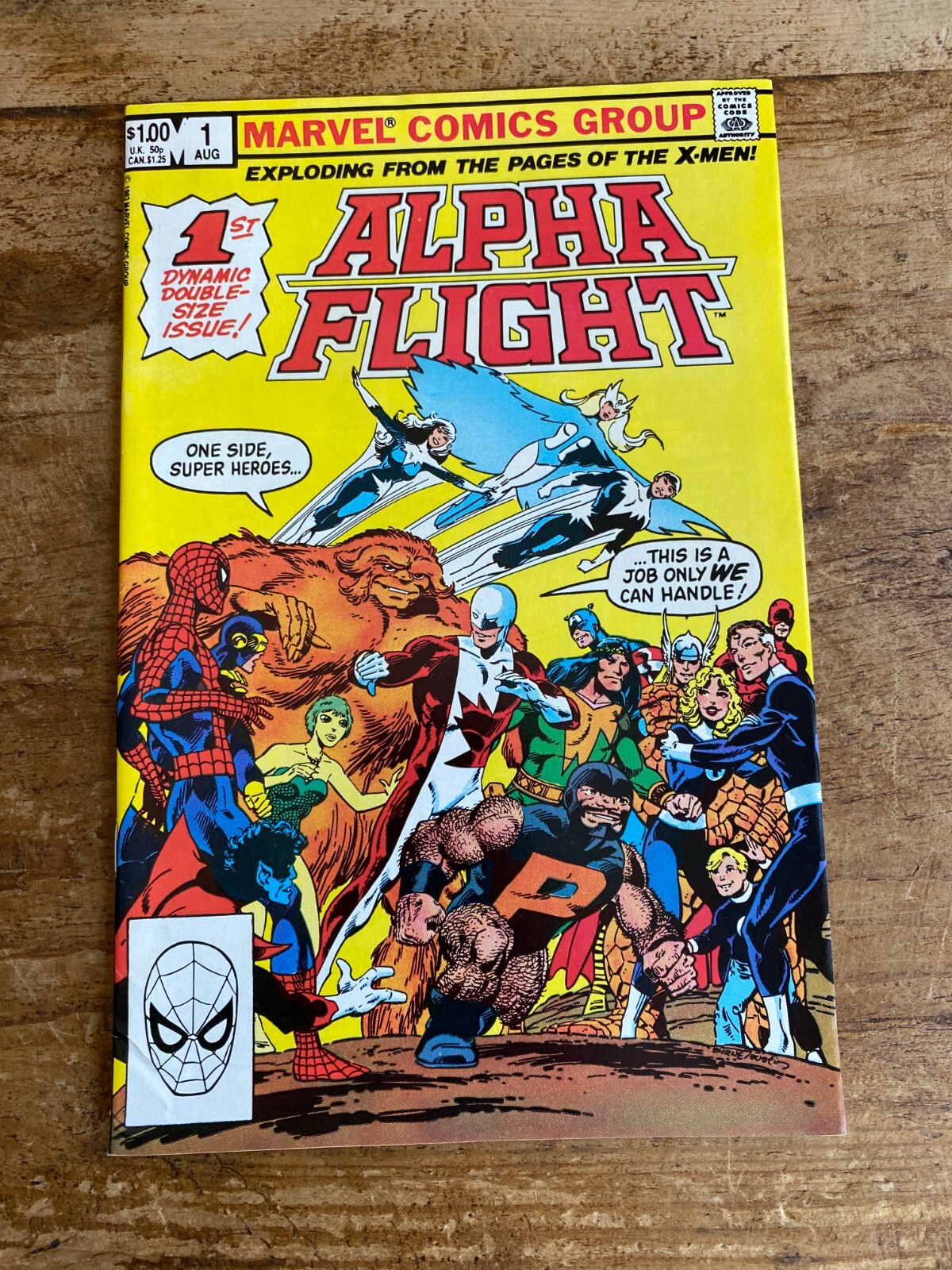 ALPHA FLIGHT #1 MARVEL COMICS 1983 1st APP OMEGA FLIGHT, PUCK, MARRINA ...
