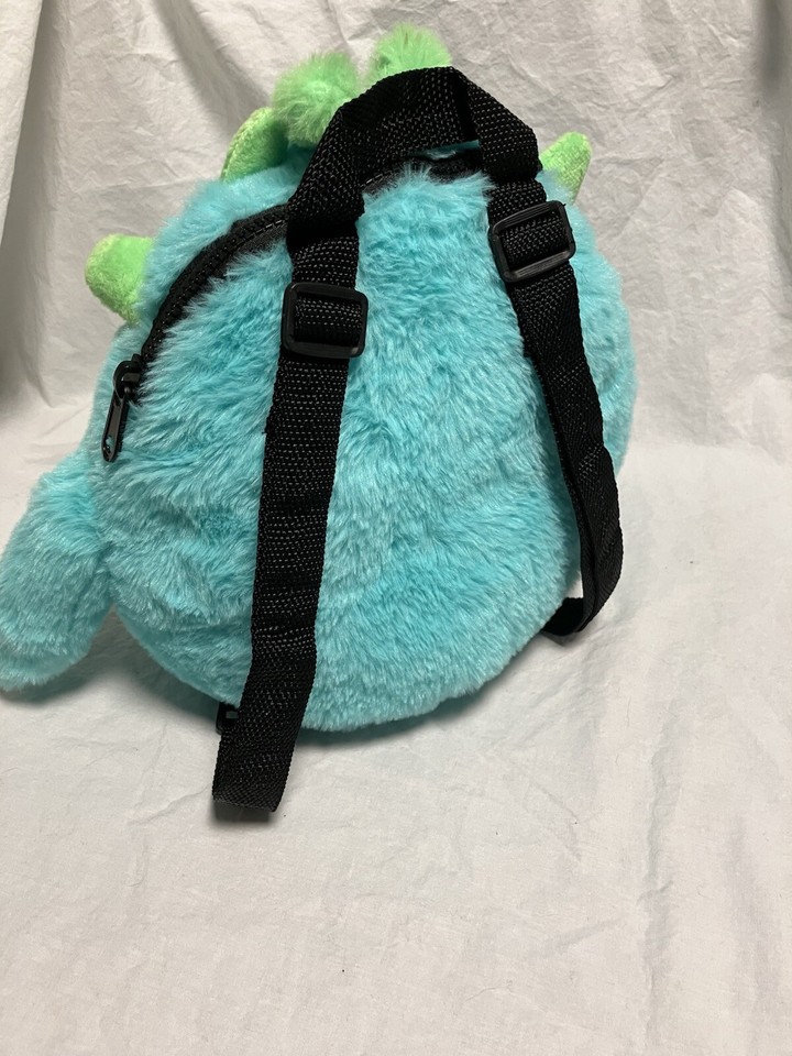 Fiesta Monster Backpack Plush Toy Adjustable Straps Teal And Green | eBay