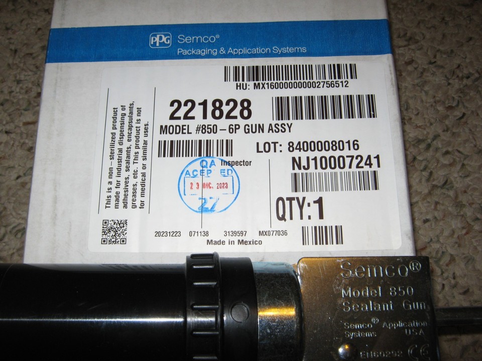 PPG-SEMCO MODEL 850-6P SEALANT GUN-FREE SHIPPING-BIN 4 | eBay