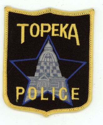 KANSAS KS TOPEKA POLICE NICE SHOULDER PATCH SHERIFF PAPER GLUED ON BACK ...