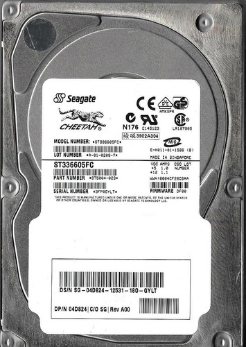 Seagate ST336605FC 36GB Fibre Channel Hard Drive P/N: 9T5004-023 F/W ...
