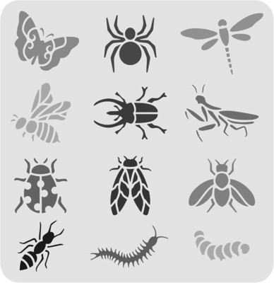 8"x8" Clear Plastic Stencil - Insect Bug (MC252)***** | eBay