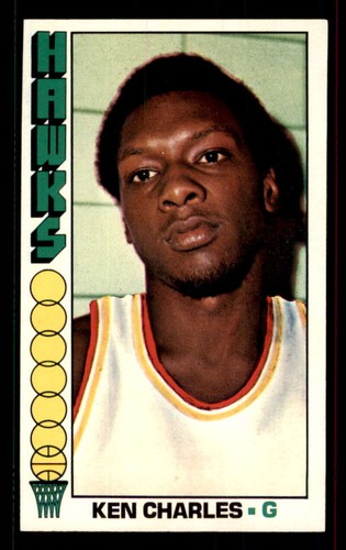 1976-77 Topps #121 Ken Charles NM/NM+ Hawks 404000 | eBay