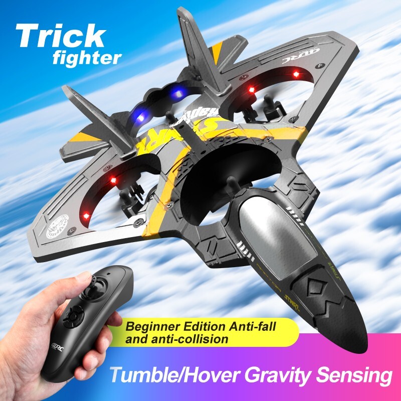 RC PLANE V17 Gravity Sensing Radio Control Jet Aircraft Drone Toy For ...