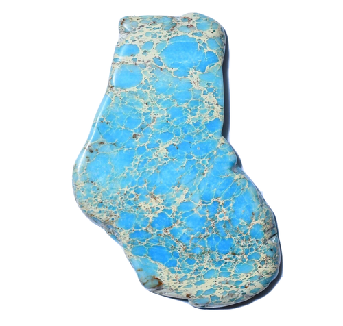 Natural Blue Ridge Turquoise 161.40Ct Polished Slab Untreated Certified ...