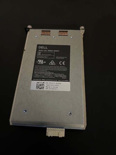 Dell N3048 48-Port Networking Switch + 10GSFP Module 041VC3 Fiber UNDER ...