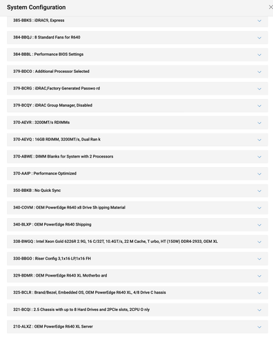 Dell PowerEdge OEM R640 XL 8-Bay 2x Gold 6226R 192GB 3.6TB HD H730P 2x ...