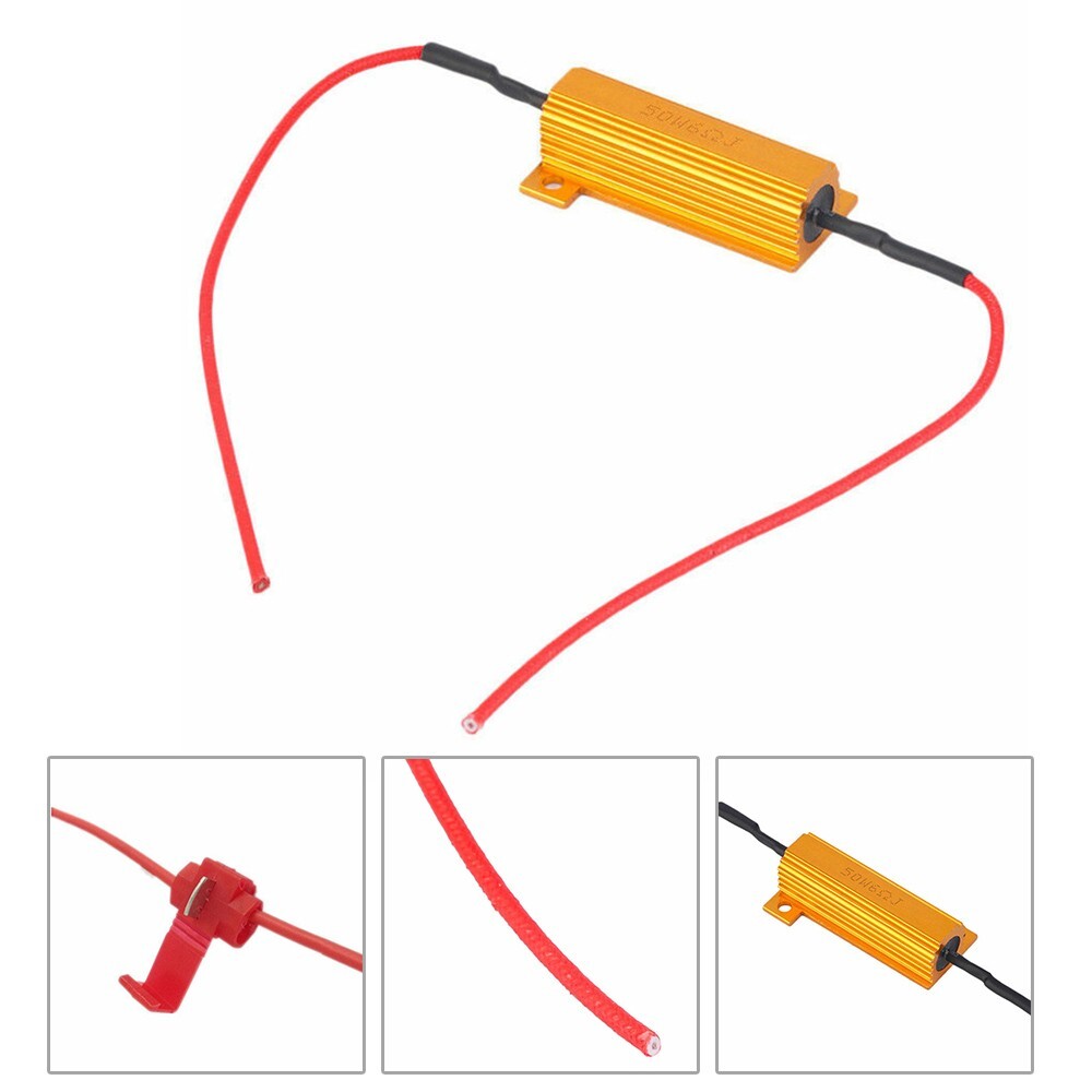 High Quality 50W LED Turn Signal Light Bulbs Flash Fix Load Resistors ...