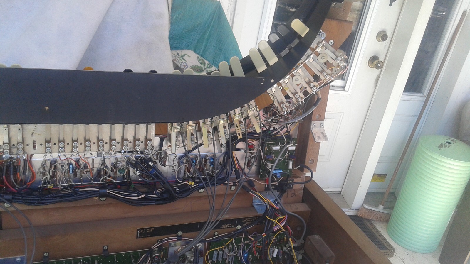 CONN ORGAN UPPER CONTROL KEYS FOR MODEL 551 COMPLETE WITH WIRING ...